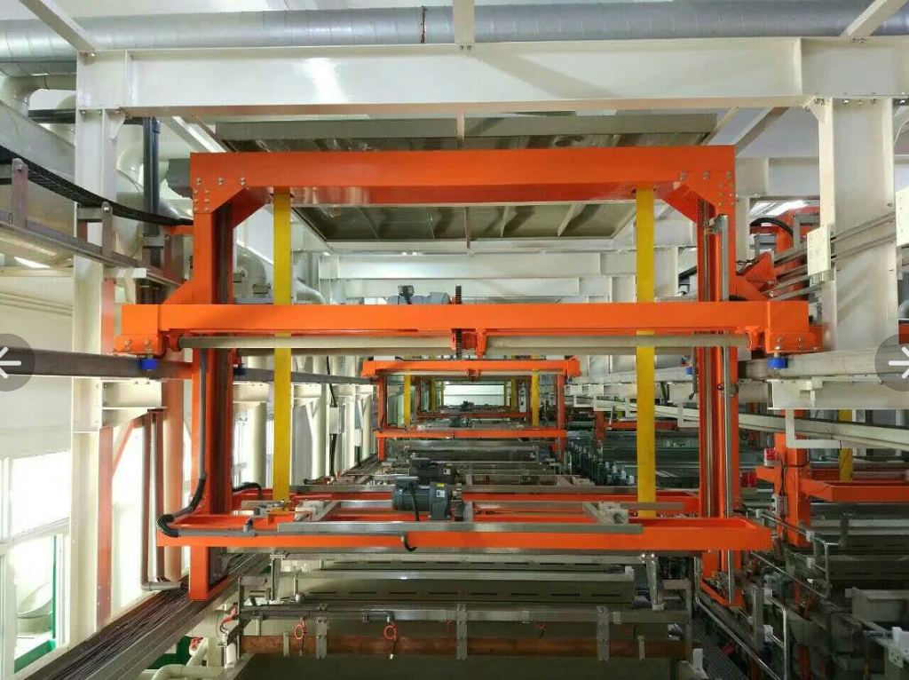 Automatic hard chrome electroplating line