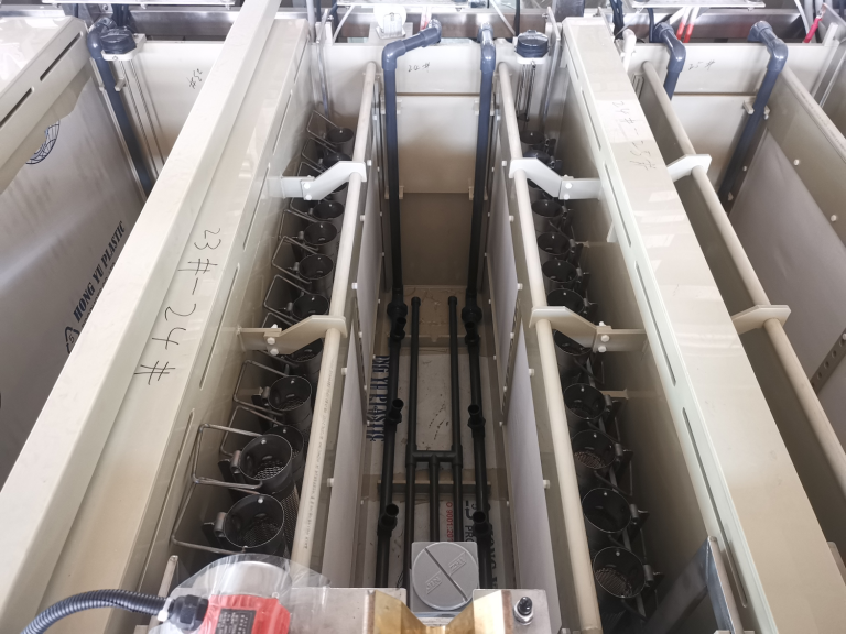 Automatic hard chrome electroplating line
